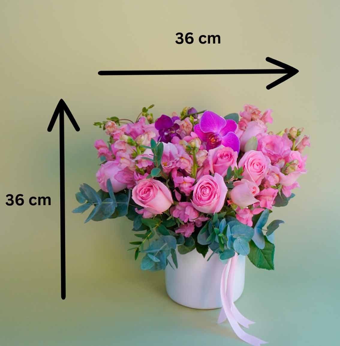 Arreglo elegante en tono rosa - Envío a domicilio Exprés – Florerías ...